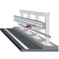 China Galvanized and Powder Coated Silver Steel Highway Guardrail for Roadway Safety Import for sale