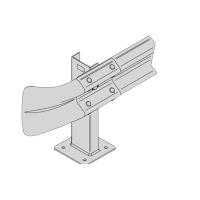 China Outdoor Security Standard AASHTO M-180 Hot DIP Galvanized Highway Guardrail Exported to Chile for sale