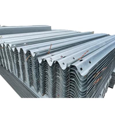 China Hot Galvanized W Beam Guardrail Crash Barrier for Highway Traffic Safety on Roads for sale