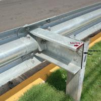 China Standard AASHTO M-180 Galvanized Steel Highway Guardrail with Traffic Safety Used Trapezoid Spacer Block for sale