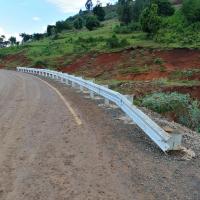 China S235jr Highway Guardrail Traffic Barrier with Anchor Terminal End For Road Safety for sale