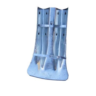 China Straight Barrier Guardrails Manufactures Steel Terminal Guardrails and Fishtail Ends for sale