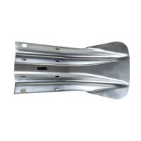 China Highway Guardrail End Wings Steel Fishtail Terminal End Customized for Q235 Q345 for sale