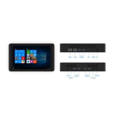China 8 Inch Touchscreen Mini PC Dual LAN Ports WiFi6 BT5.2 N95 8G 256G Mini Touchscreen Computer for sale