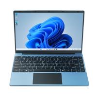 China 14.1inch Bule Laptop J4125 CPU 8GB RAM 256GB Storage Full HD IPS Display 5000mAh Battery Windows 10 Plastic Material for sale