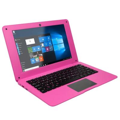 China 10.1 Inch Mini Notebook Computer Win 10 Z8350 IPS 2G 32G WLAN Display Ratio 16 10 Pink Color for sale