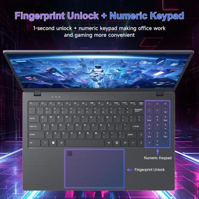 China 15.6 Inch Business Laptop Computer LPDDR5 12GB RAM 512GB ROM Intel N95 Processor 3.4GHz for sale