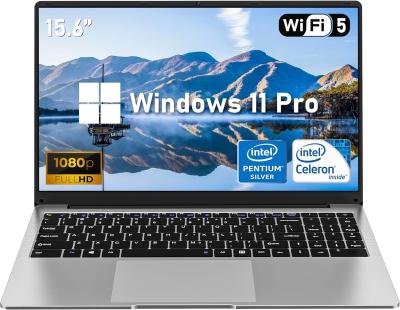 China 15.6 inch FHD Display Laptop Computer with Intel Celeron N4000 Processor and 8GB RAM 256GB SSD Windows 11 Pro Notebook for sale