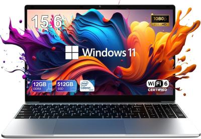 China 15.6'' Windows 11 Laptop Computer FHD IPS Intel Celeron N5095 4-Core Processor for sale