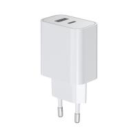 China 20W Electronic Accessories PD Dual Port Fast Charger With EU Plug For Phones Tablets for sale
