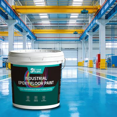 China Commercial Grade Epoxy Floor Paint with Abrasion Resistance Scratch Proof Seamless Dust-Free for Retail Store Office Building for sale