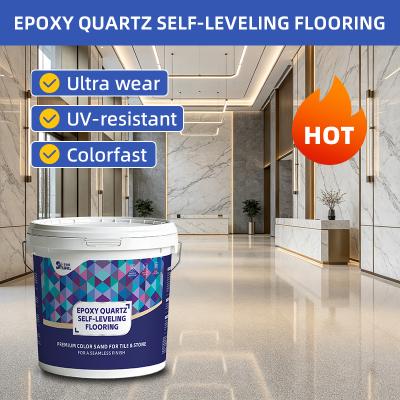 China High Gloss Epoxy Colored Sand Multi Color Customizable Liquid Coating for Residential Indoor Flooring and Appliance Paint for sale