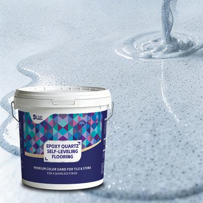 China Multi-Scene Epoxy Quartz Self-Leveling Flooring with Universal Compatibility for Concrete Tile Marble for sale