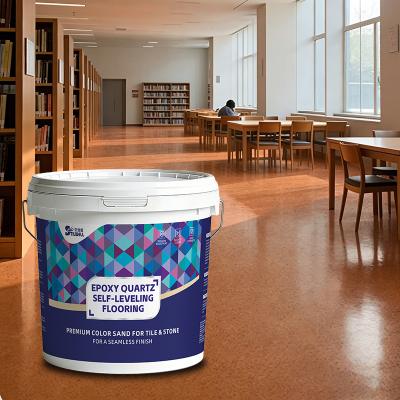 China Professional Epoxy Colored Sand Floor Paint with High Elongation at Break for Anti-Crack Concrete Floor Repair for sale