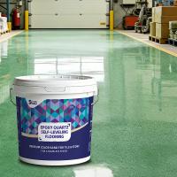 China Eco-Friendly Low VOC Epoxy Colored Sand Paint with Easy Spray Application for Indoor Sports Court Flooring for sale