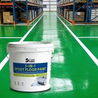 China 3 in 1 Floor Paint with One-Step Application High Gloss Matte Finish Waterproof Wear-Resistant for Concrete Garage Warehouse for sale