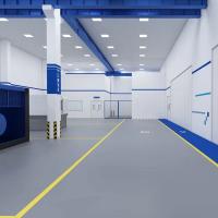 China 3 in 1 Floor Paint with One-Step Application High Gloss Matte Finish Waterproof Wear-Resistant for Concrete Garage Warehouse for sale