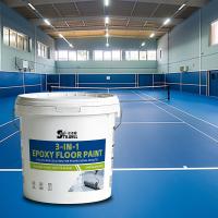 China Epoxy Liquid Floor Coating for Indoor/Outdoor Concrete Surfaces with 3-in-1 Primer Sealer & Topcoat for sale
