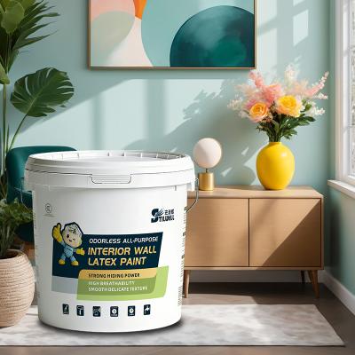 China Matte Semi-Gloss Custom Color Latex Paint Strong Coverage Decorative Acrylic Coating for Hotel Villa Bedrooms for sale