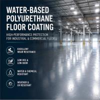 China Two Component Water Based Polyurethane Floor Coating Low VOC UV Resistant Heavy Duty Topcoat for sale