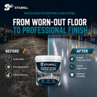 China Two Component Water Based Polyurethane Floor Coating Low VOC UV Resistant Heavy Duty Topcoat for sale