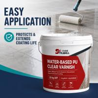 China Water Based PU Clear Varnish Two Component High Gloss Transparent Protective Coating for Epoxy Floors for sale