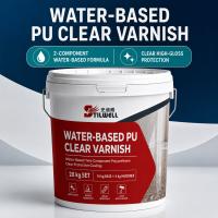 China Water Based PU Clear Varnish Two Component High Gloss Transparent Protective Coating for Epoxy Floors for sale
