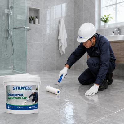 China Water Based Transparent Polyurethane Waterproof Coating for Bathroom Window Sill Exterior Wall and Tile Repair for sale