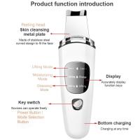 China USB Plugs Blackhead Remover Ultrasonic Skin Scrubber for Deep Cleaning and Moisturizing for sale