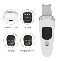China USB Plugs Mini Portable Ultrasonic Skin Scrubber for Deep Cleaning and Skin Rejuvenation for sale