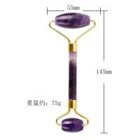 China 100% Natural Crystal Facial Face Quartz Roller Gua Sha Jade Roller for Skin Care Tools for sale