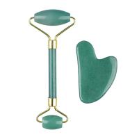 China 100% Natural Crystal Facial Face Quartz Roller Gua Sha Jade Roller for Skin Care Tools for sale