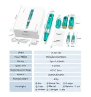 China Dr pen A6S Wireless / Wired 2 in 1 Electric Microneedling Device for Beauty Personal Care for sale