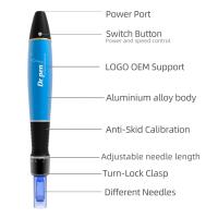 China 400mAh Battery Dr pen A1W Multifunctional Electric Facial Luminous Micro-Needle Wireless Dermal Pen for sale