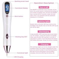 China 1-9 Power Intensity Levels Electric Beauty Freckle Removing Pen with Laser Technology for sale