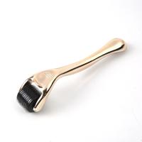 China Home NO Plugs Type 540-pin Derma Roller with Gold Color Handles Skin Rejuvenation for sale