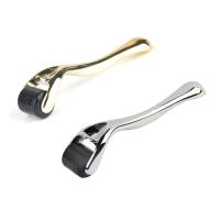 China Home NO Plugs Type 540-pin Derma Roller with Gold Color Handles Skin Rejuvenation for sale