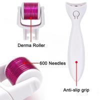 China Stainless Steel/Titanium Microneedle Derma Roller 0.2-3.0mm for Skin Rejuvenation for sale