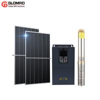 China BAXIT 2HP Brushless Solar Powered Submersible Deep Well Water Pump DC110V for Agriculture Irrigation for sale