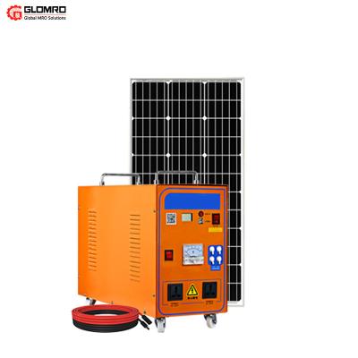 China Off Grid Solar Power System 300W 12V Photovoltaic Panel Air Conditioning Generator for sale