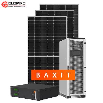 China BAXIT 50KW 150KW 500KW Industrial Solar Power System with Lithium Battery 455W Mono Panels for sale