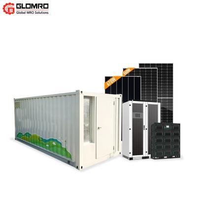 China Hybrid Solar Power System 50kW 100kW Grid Connected Off Grid Energy Storage Battery System for sale