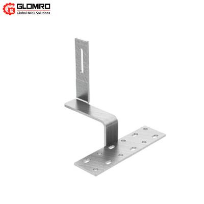 China Anodized Aluminum Stainless Steel Solar Tile Roof Hook Mounting 200mm 150mm for Pitched Roof for sale