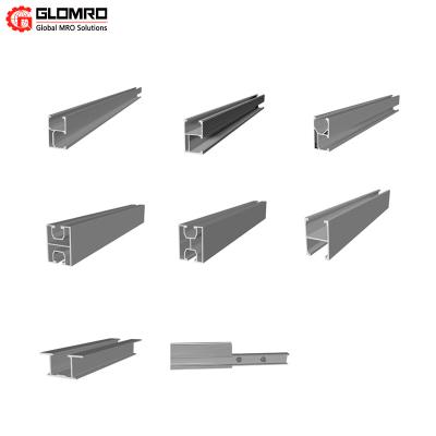 China Aluminum Solar PV Mounting Rail for Roof and Ground 12μm Anodizing 216km/h Wind Load for sale