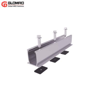 China Aluminum Solar Mounting Rail 40x40mm Roof Rail for Solar Panels 216km/h Wind Load for sale