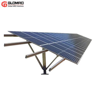 China Custom Ground Mounted Solar Panel Rack System AL6005-T5 60m/s Wind Load for sale