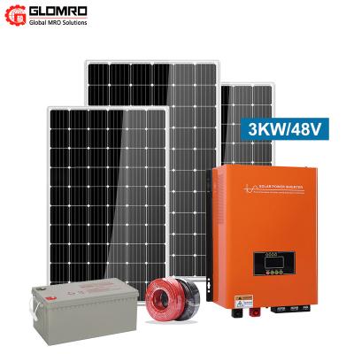 China BAXIT 3kW 48V Solar Power System Kit with 450W Monocrystalline Panels and MPPT Controller for sale