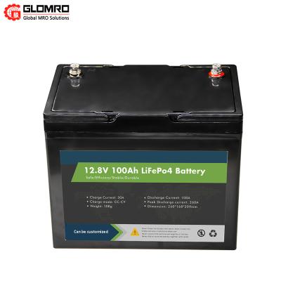 China 12V 100Ah 150Ah 200Ah 300Ah LiFePO4 Deep Cycle Solar Lithium Battery for RV Yacht for sale