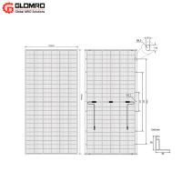 China Bifacial HJT Solar Panel 480W 22.1% Efficiency N-Type Half Cell Module 166mm for sale