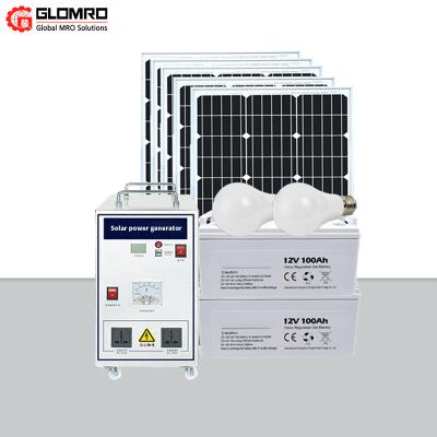 China Integrated Household 220V Solar Power System 800W with Air Conditioning Generator 65AH Battery for sale